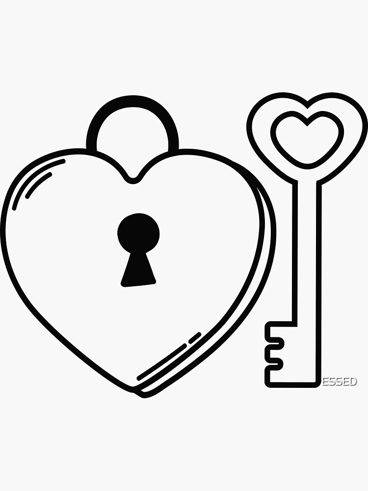"Lock and key" Sticker by ESSED | Redbubble