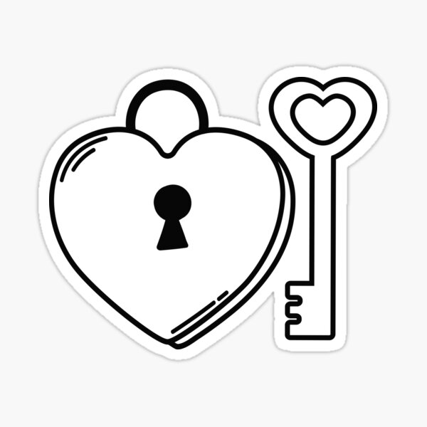 "Lock and key" Sticker by ESSED | Redbubble