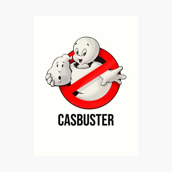 "Casbuster Casper Ghost Meme" Art Print for Sale by FXCEFE | Redbubble