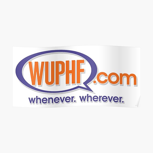 ""WUPHF.com" Logo - As seen on "The Office"" Poster for Sale by ...