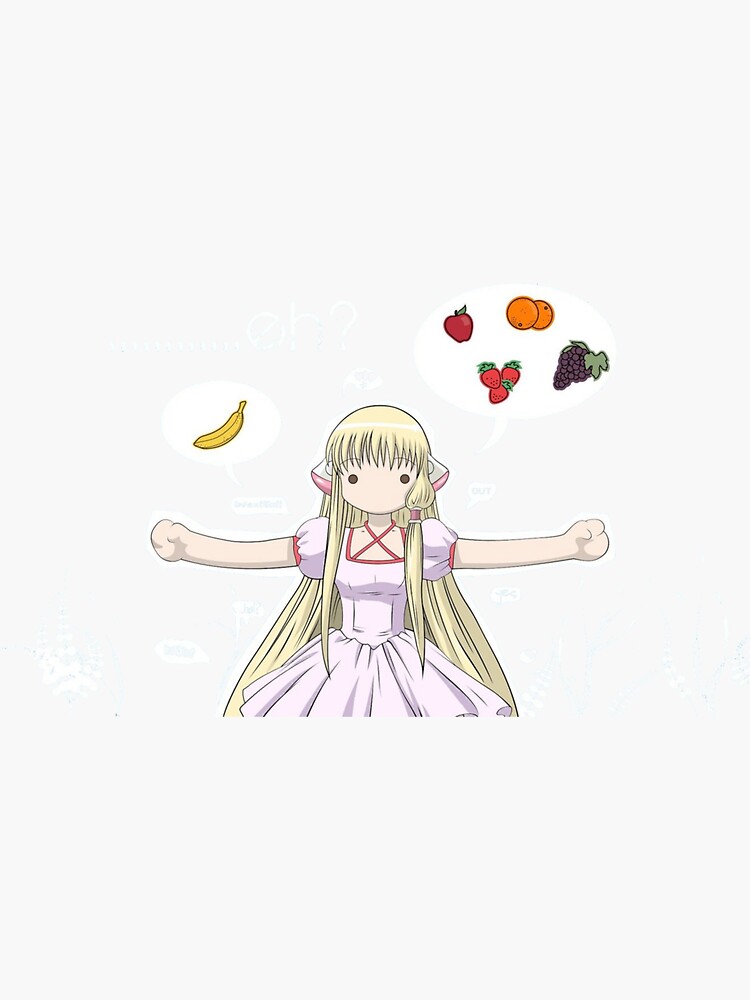 "Chobits - Chi cute" Sticker by BaryonyxStore | Redbubble