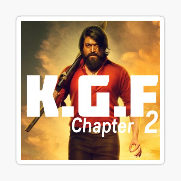 "KGF Chapter 2 Yash Starrer" Sticker by wiggy38 | Redbubble