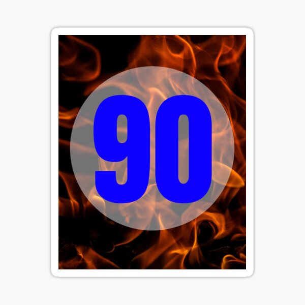 "90" Sticker by abdul2211 | Redbubble