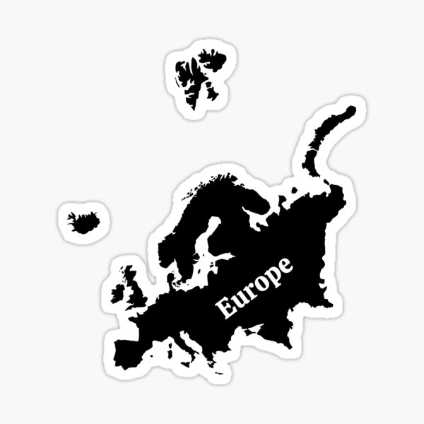 "Europe Continent - Sticker" Sticker for Sale by andredam12 | Redbubble