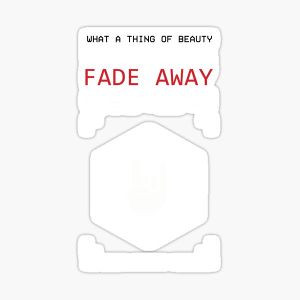 "Music Vintage Retro Never Fade Away Love You Fans" Sticker for Sale by ...
