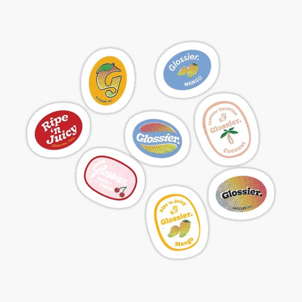 "glossier sticker pack" Sticker by purplecar12345 | Redbubble