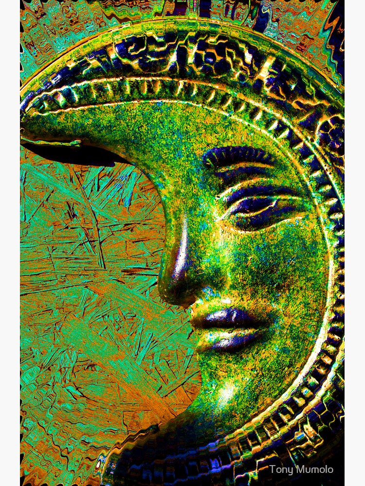 "Green Mayan Spirit Mask" Sticker by tmumolo | Redbubble