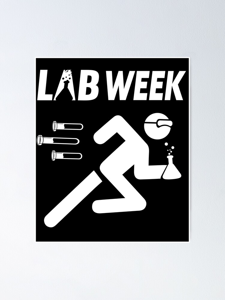"LAB WEEK 2022 run | med Laboratory Technician" Poster by eskO-design ...