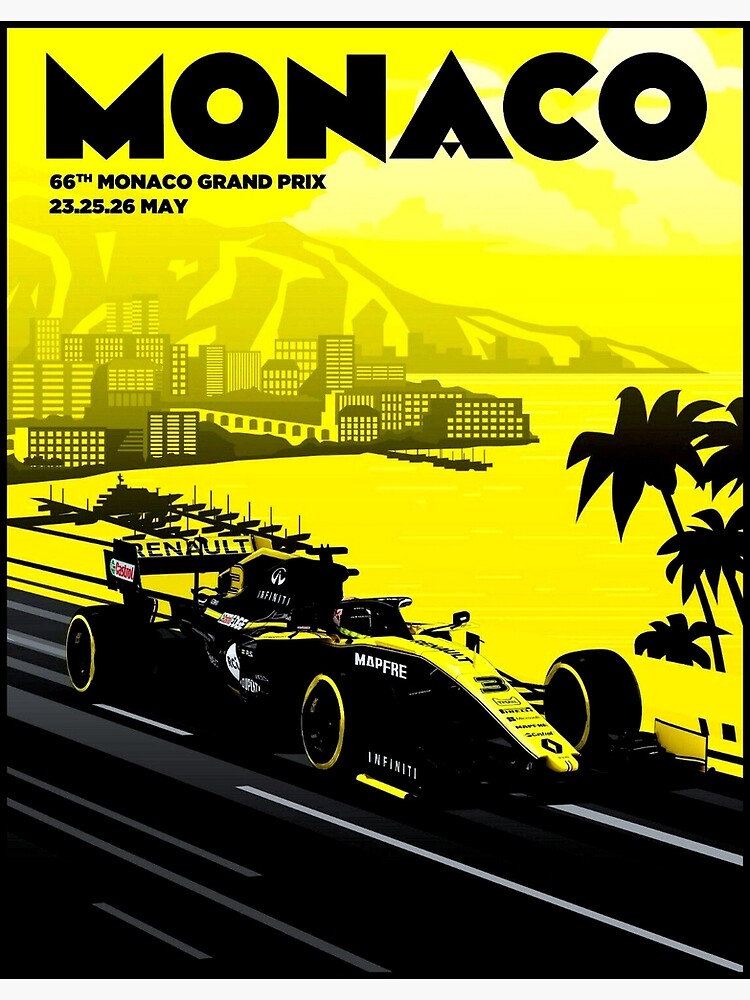 "MONACO GRAND PRIX : Vintage Auto Racing Print" Poster for Sale by ...