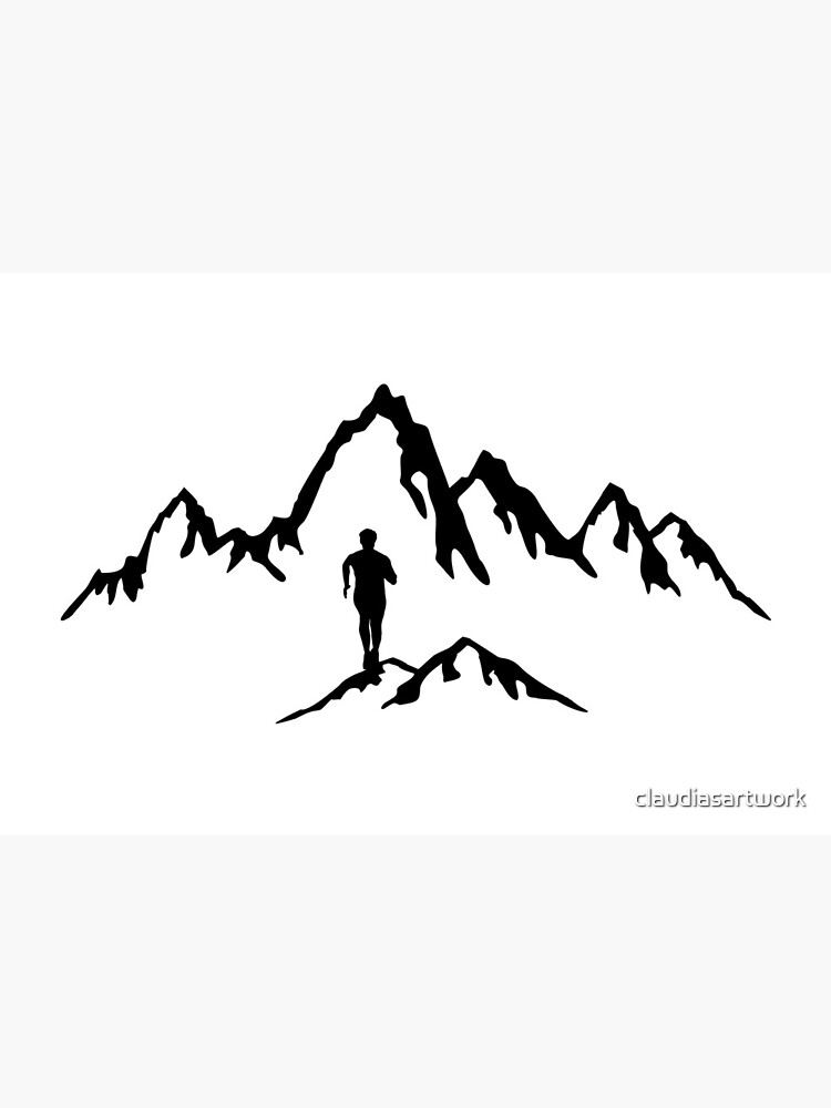 "Trail running, mountain run, runner, run" Art Board Print by ...