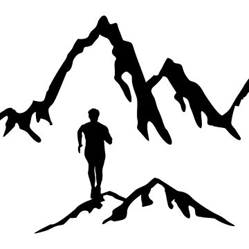 "Trail running, mountain run, runner, run" Art Board Print by ...