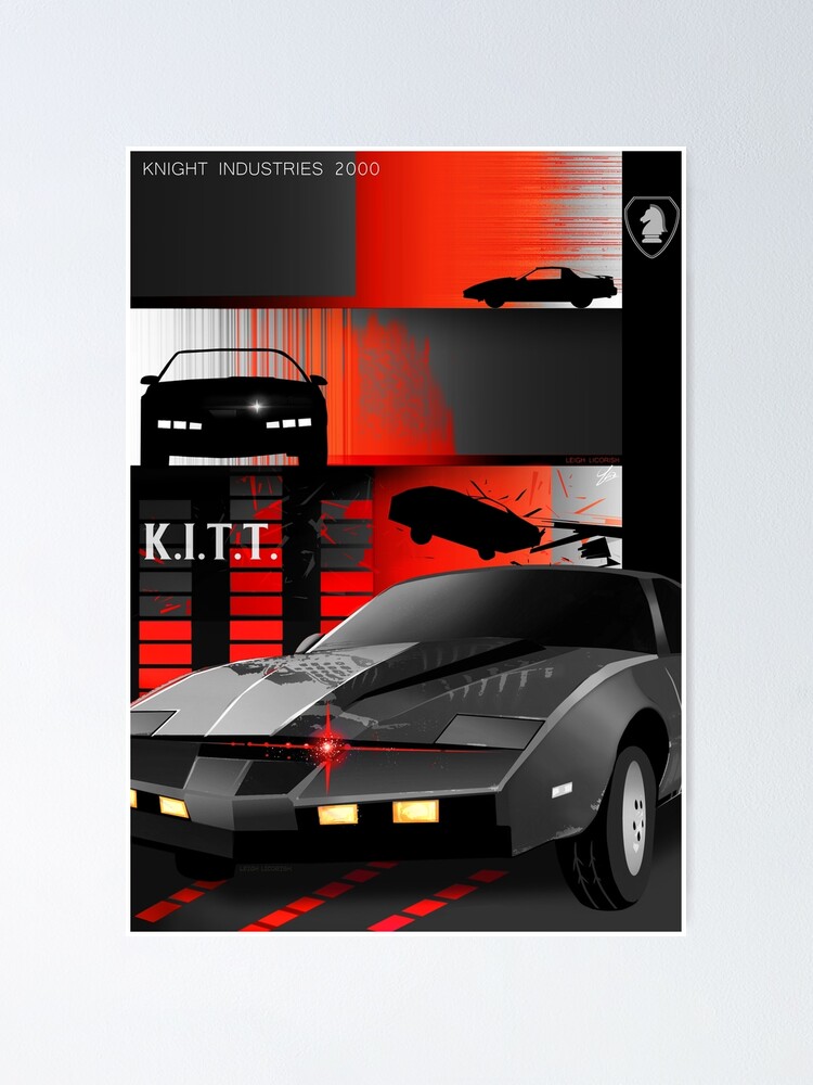 "Knight Rider KITT" Poster by LLico-Art | Redbubble