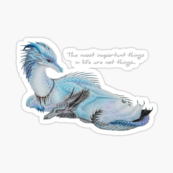 "Icewing Sisters Snowfox and Snowowl" Sticker for Sale by Lycoris-art ...