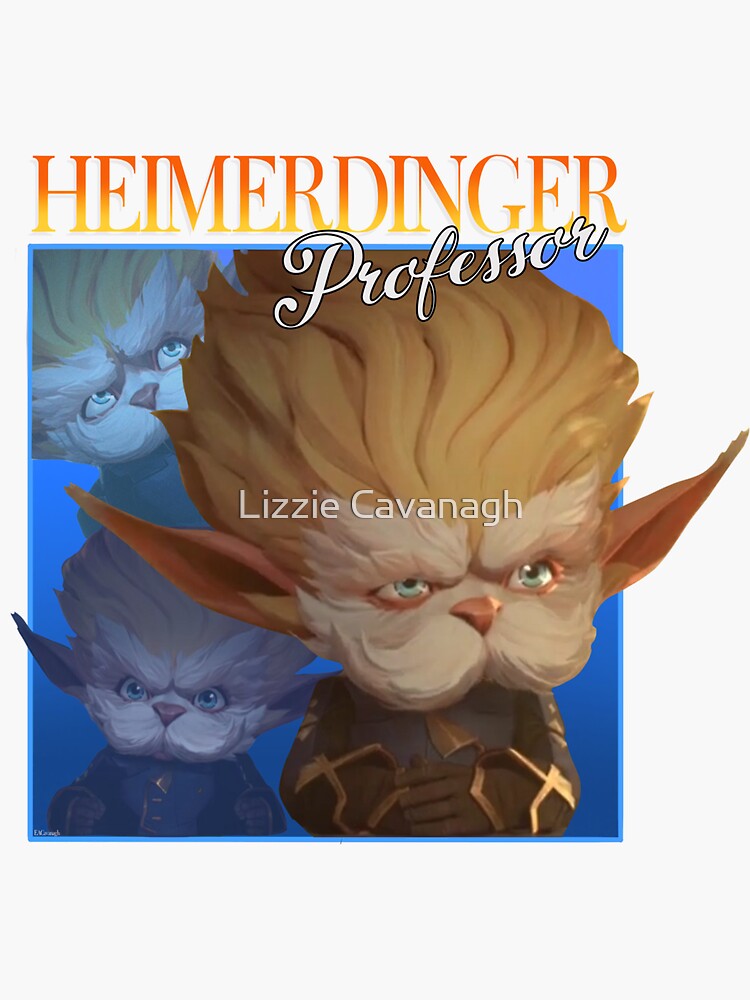 "90s Heimerdinger " Sticker by EACavanagh | Redbubble