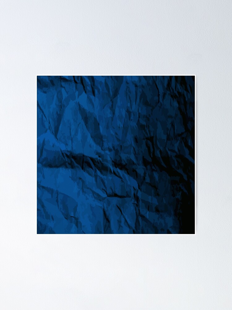 "Blue Crushed Paper Texture" Poster for Sale by risingrocket | Redbubble