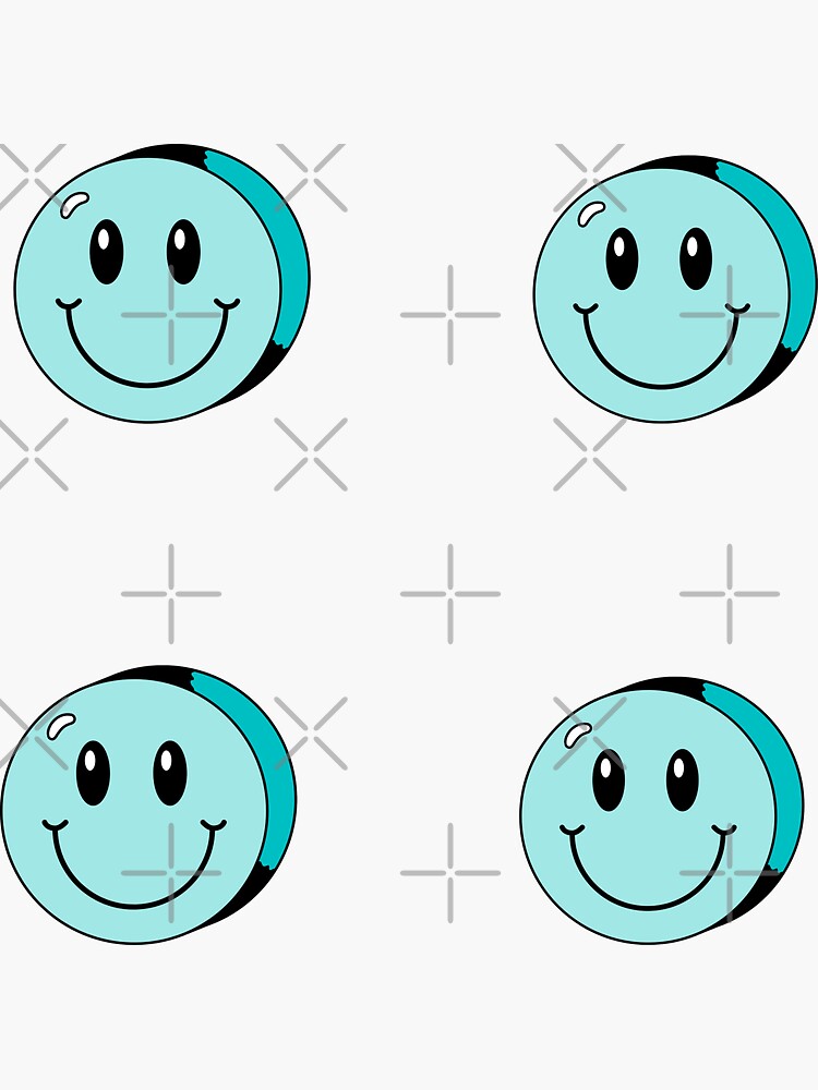 "aesthetic y2k smiley pack" Sticker for Sale by morealmastore | Redbubble