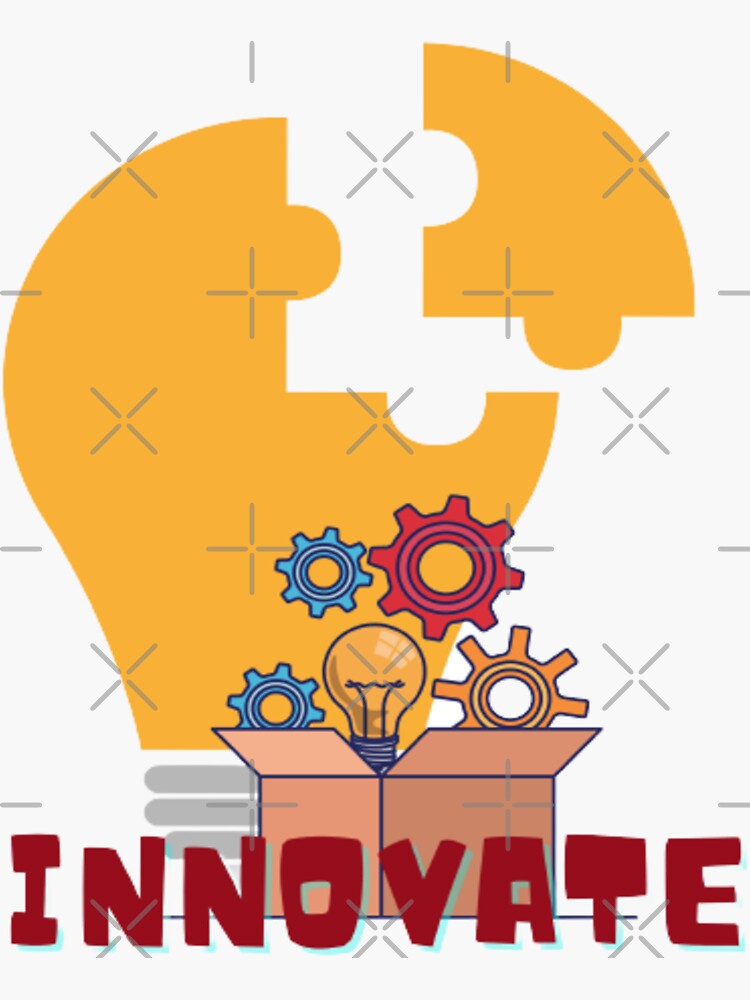 "Innovate" Sticker for Sale by Emplan | Redbubble
