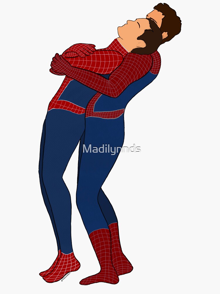 "Spider-Man back crack" Sticker by Madilynnds | Redbubble