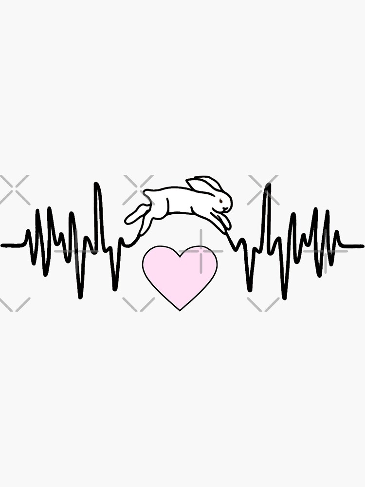 "Cute Bunny Hop on Heartbeat Pulse Lovely Mini Lop Rabbit Hopping ...