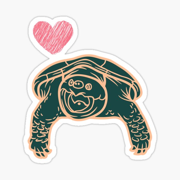 "Wild Vintage Alligator Snapping Turtle - Snapping Turtle" Sticker by ...