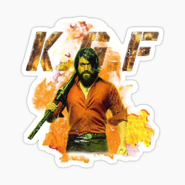 "KGF un KGF un KGF" Sticker by niravquirog | Redbubble