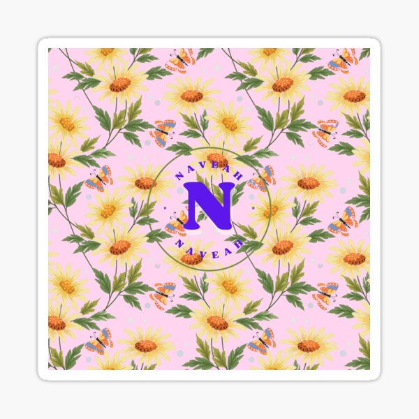 "Naveah with flowers " Sticker for Sale by JessicaMhone | Redbubble