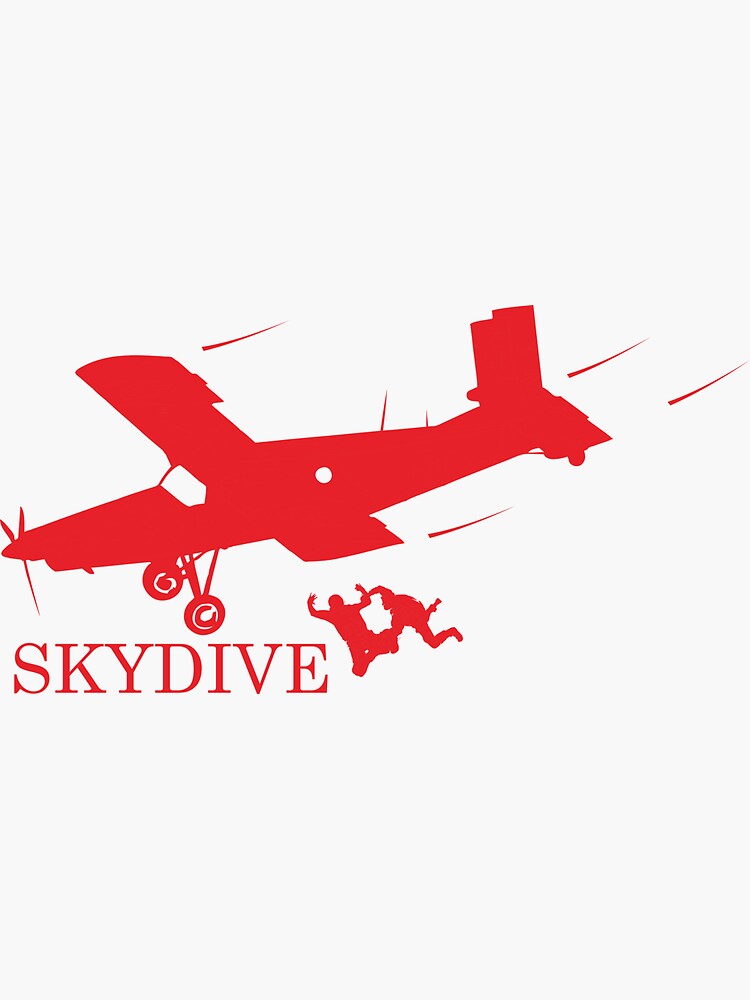 "Skydive" Sticker by Hunteryoo | Redbubble