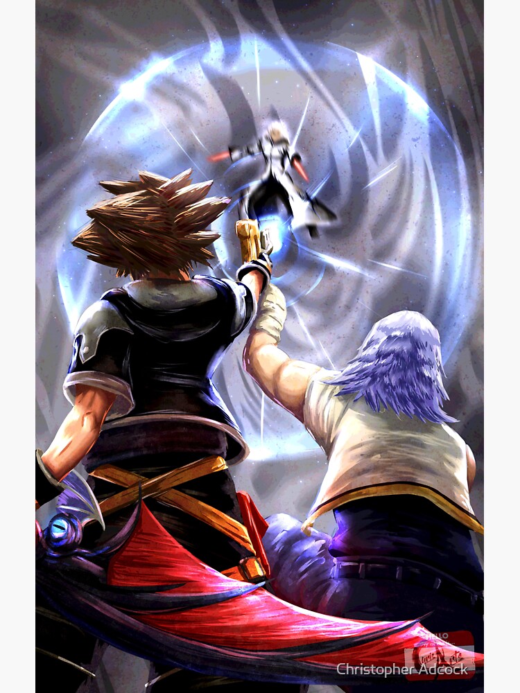 "Sora and Riku vs Xemnas (Kingdom Hearts2)" Sticker by Arcanekeyblade5 ...