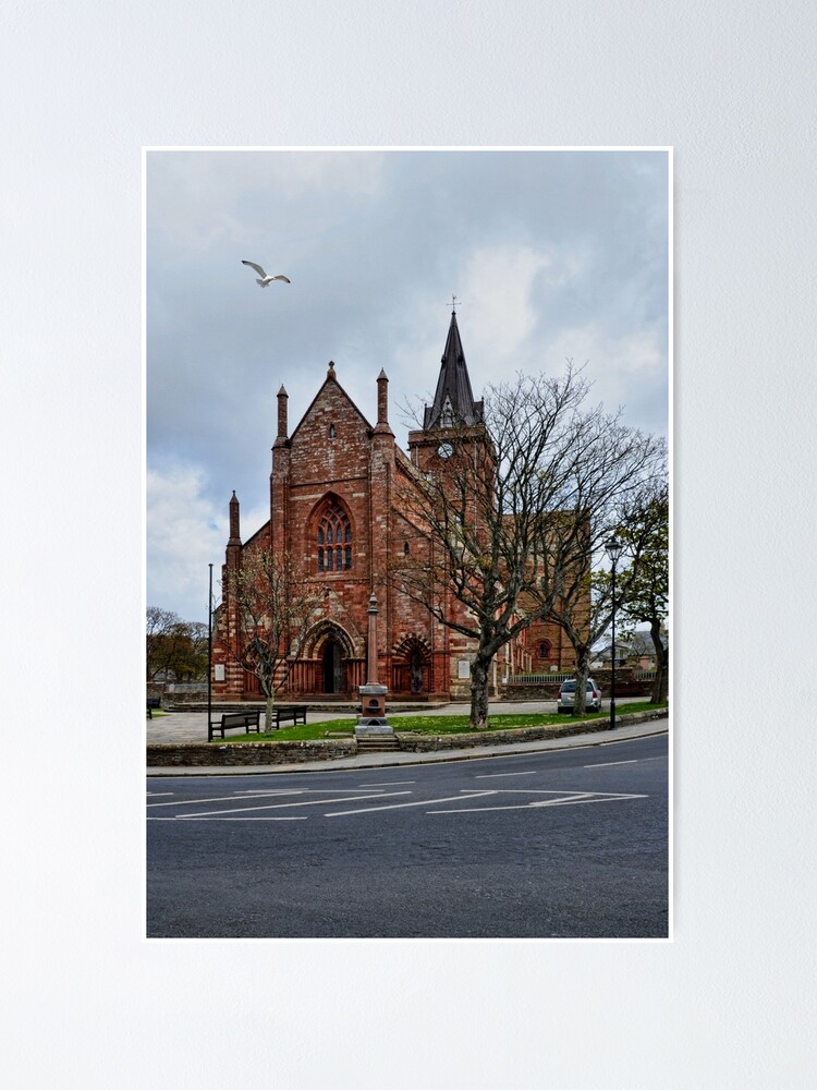 "St Magnus Cathedral, dominates Kirkwall skyline in The Orkneys Sottish ...