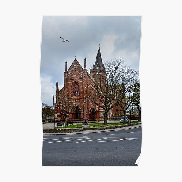 "St Magnus Cathedral, dominates Kirkwall skyline in The Orkneys Sottish ...