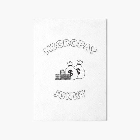"Micropay Junky / Gamer Meme / Gaming Design /" Art Board Print by ...