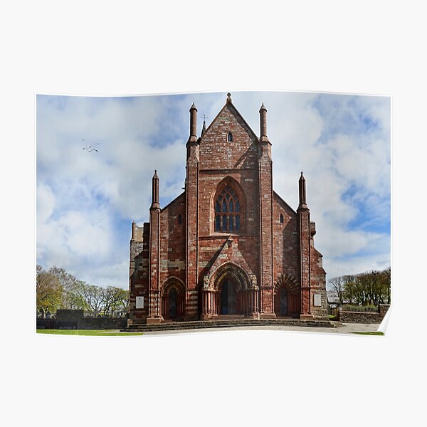 "St Magnus Cathedral, dominates Kirkwall skyline in The Orkneys Sottish ...