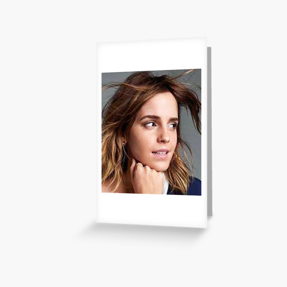 "Emma Watson - Poster" Greeting Card by dariusinner354 | Redbubble
