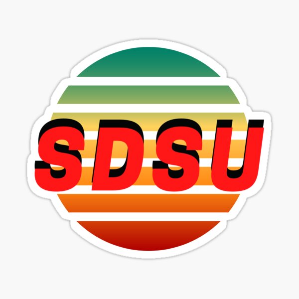 "SDSU Design" Sticker by jwaldo | Redbubble