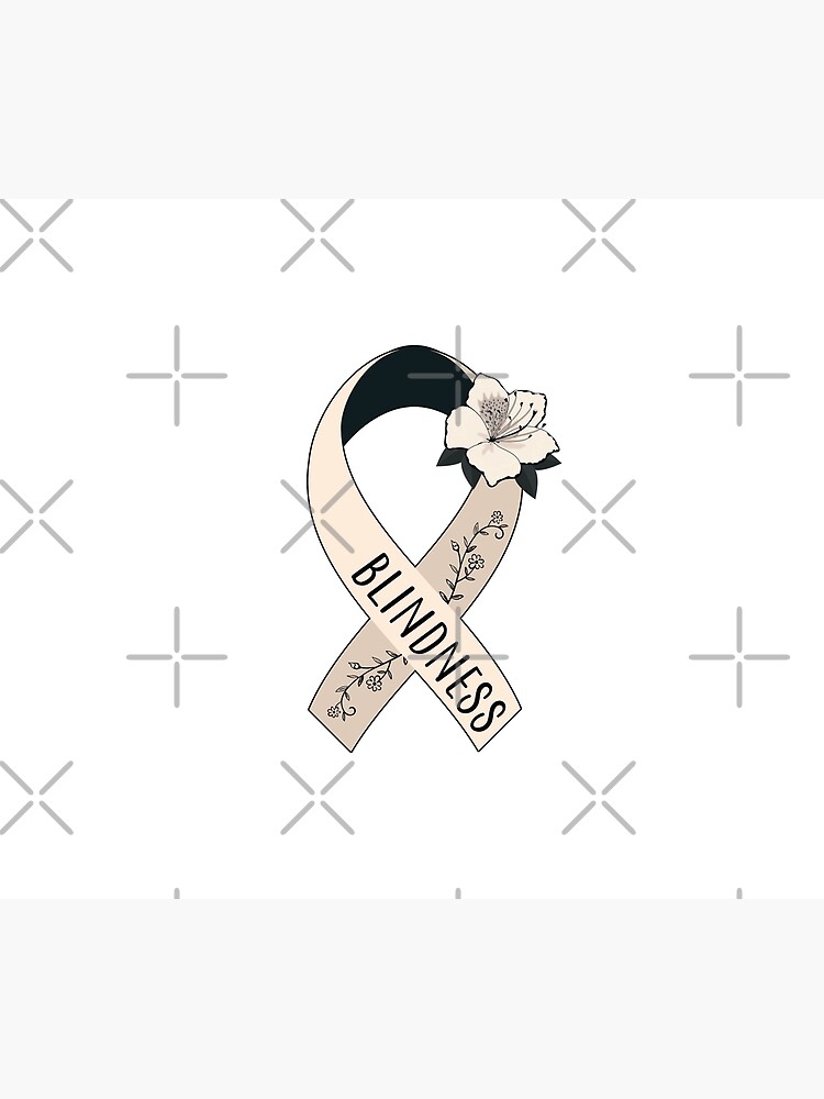 "Blindness Awareness, Blindness Ribbon" Art Print for Sale by ...