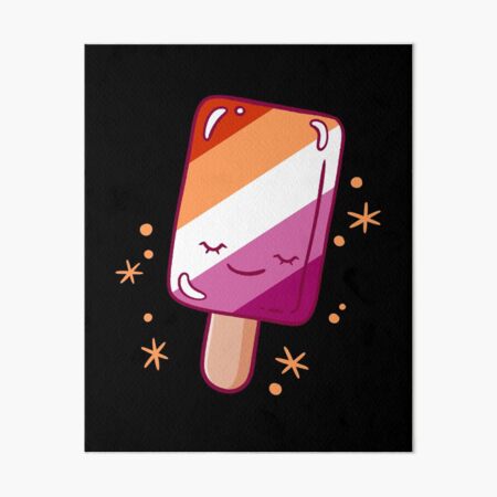 "Lesbian Pride Flag Popsicle Summer Pride" Art Board Print by ...