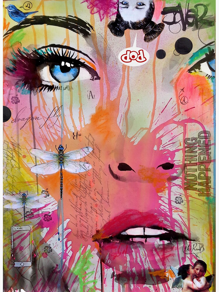 "nothing happened" Sticker for Sale by LouiJover | Redbubble