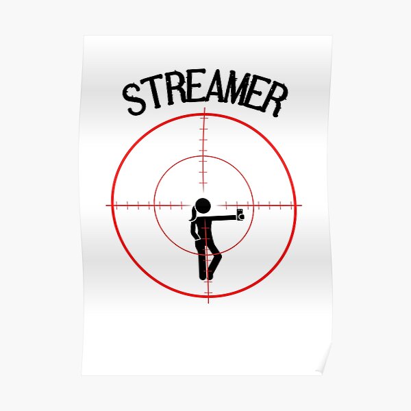 "Streamers Live Dangerously / Gamer Meme / Gaming Design /" Poster for ...
