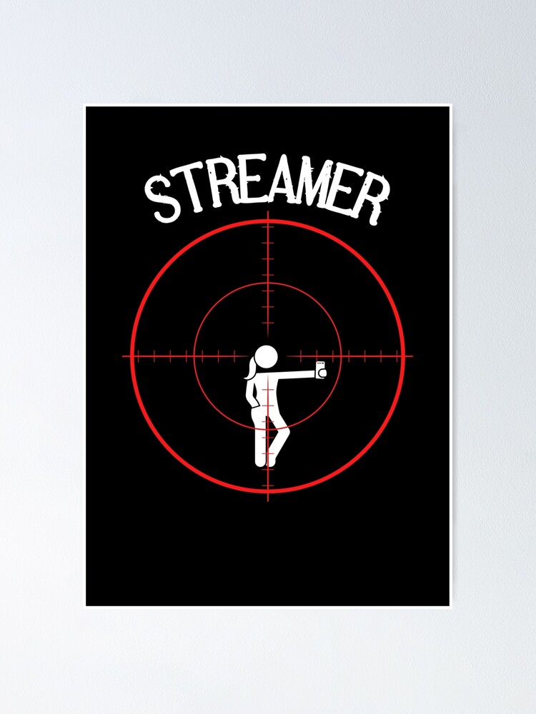 "Streamers Live Dangerously / Gamer Meme / Gaming Design /" Poster for ...