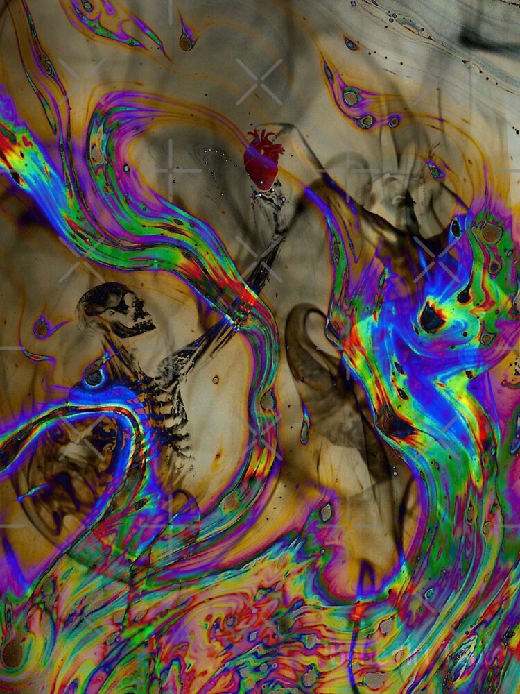 "Oil Slick" Sticker for Sale by BoneArtPetite | Redbubble