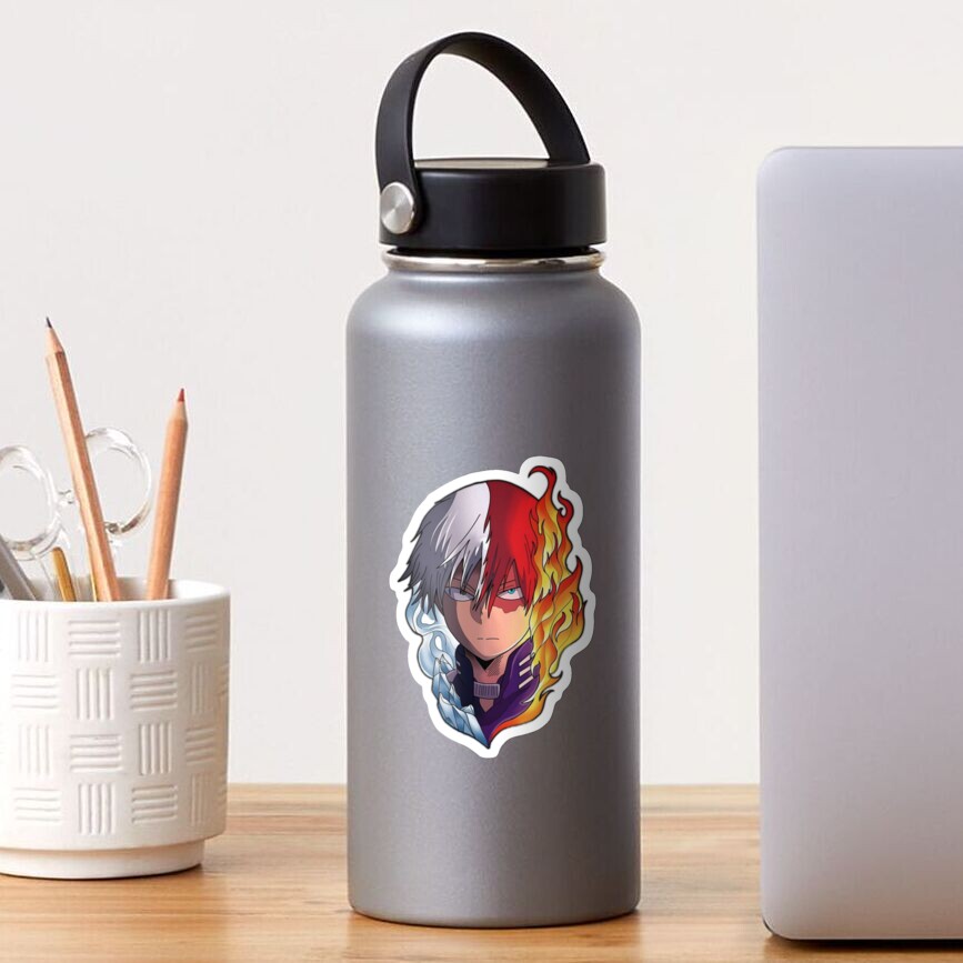 "Todoroki Using Fire Ability" Sticker by AnimeShopBalkan | Redbubble