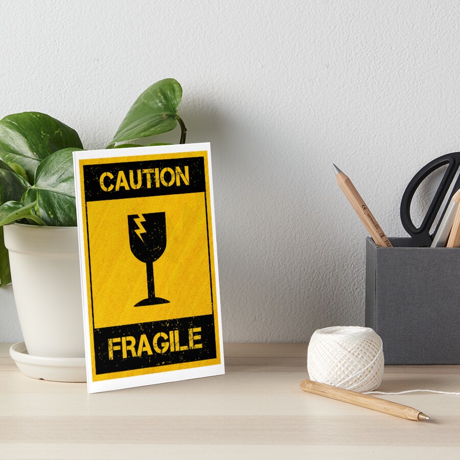 "Fragile" Poster for Sale by CAUTION SHOP | Redbubble