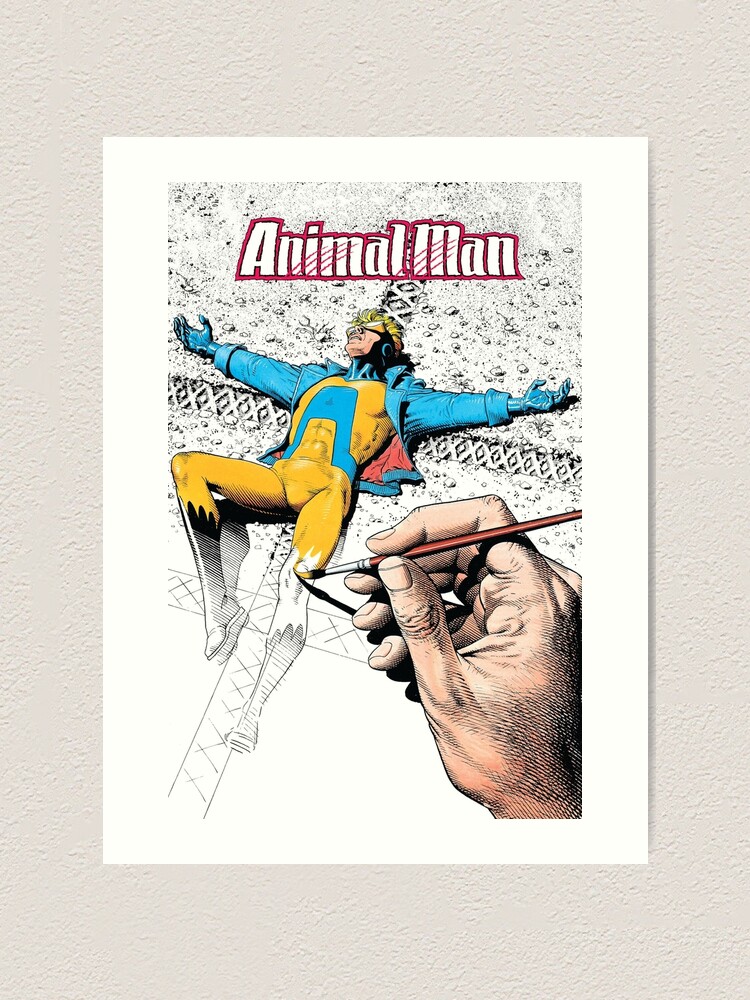 "animal man, hero, superhero, cross, cover, grant morrison, coyote ...