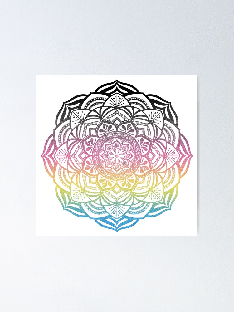 "Polygender Pride Mandala" Poster for Sale by JustGottaDraw | Redbubble