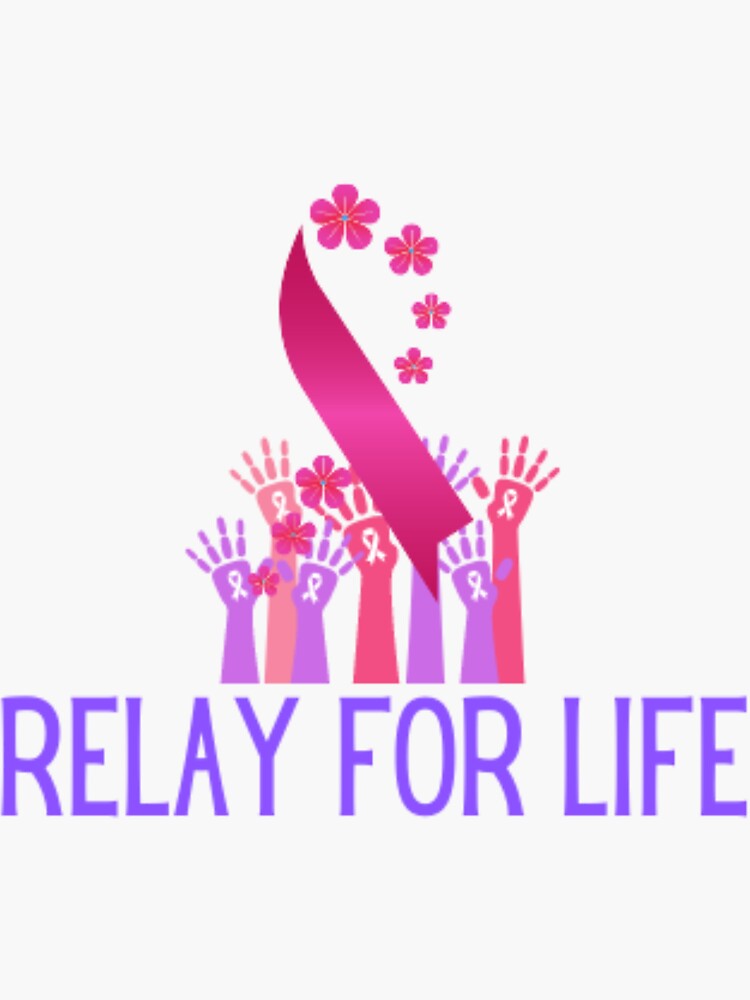 "RELAY FOR LIFE" Sticker for Sale by anitrydesigns | Redbubble