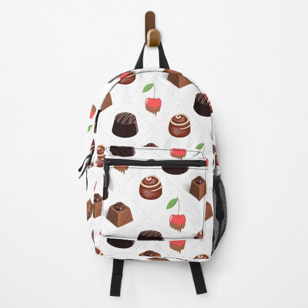 "Cherries and Chocolates" Backpack for Sale by GuelcherDesign | Redbubble