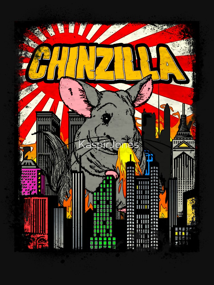 "Chinzilla" T-shirt for Sale by KaspirJones | Redbubble | chinzilla t ...