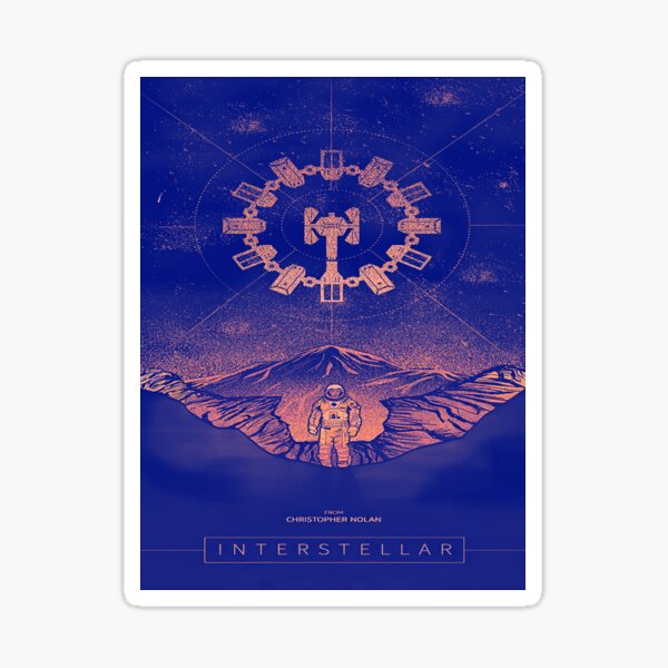 "Interstellar Artwork 2" Sticker by kasixudesigns | Redbubble