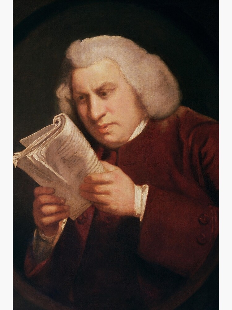 "Samuel Johnson Meme" Poster for Sale by rockindesignswv | Redbubble