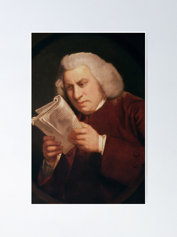"Samuel Johnson Meme" Poster for Sale by rockindesignswv | Redbubble